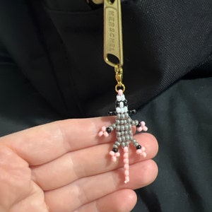 Beaded Possum Charm Keychain - Etsy
