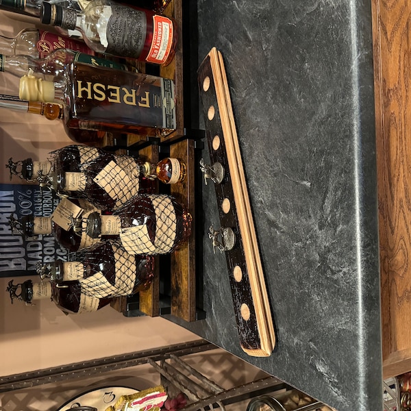 GRAND Head Stave Blanton's Bourbon Bottle and Stopper Dispay REAL ...