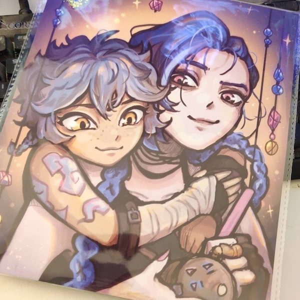 Jinx and Isha | Arcane | 2 Sizes | Art Print | Fanart - Etsy