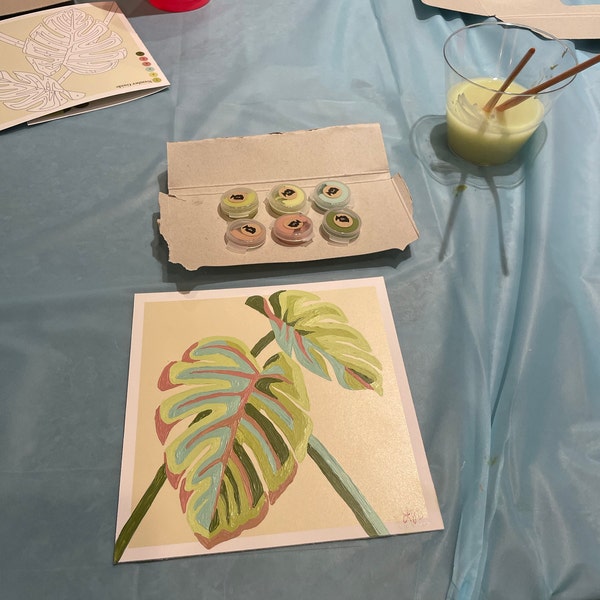 Oleander Hawk Moth Paint-by-number Kit - Etsy