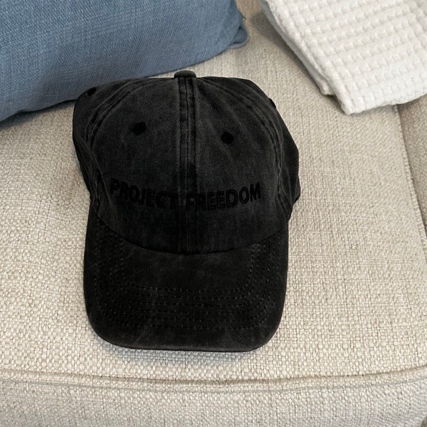 Washed Black Custom Embroidered Dad Hat, Personalized Baseball Cap - Etsy