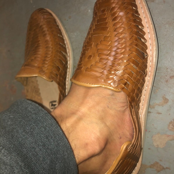 Men’s Artisanal Sandal. Mexican Leather Sandal. Mexican Huarache. Solid ...