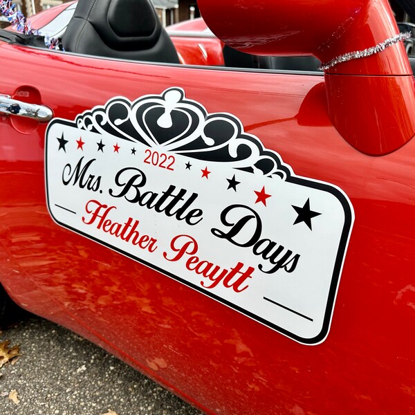Pageant Magnets for Your Parade Car. Custom Auto Magnets Parade Signs ...