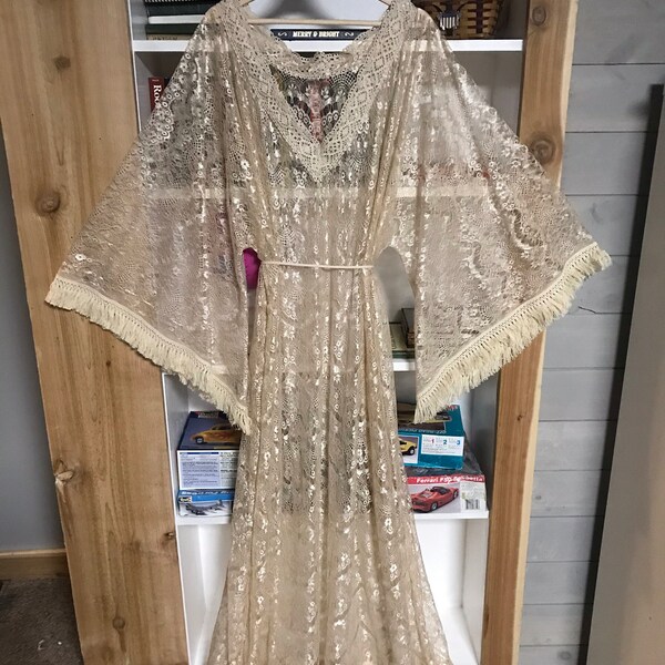 Drifter Gown Pattern. PDF Sewing Pattern and Tutorial. Printable and Projector. Ladies Boho ...