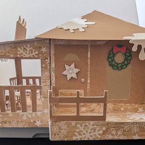 Template Pop up House Cards 70104 / SVG / Cricut Template / 3D Pop up ...