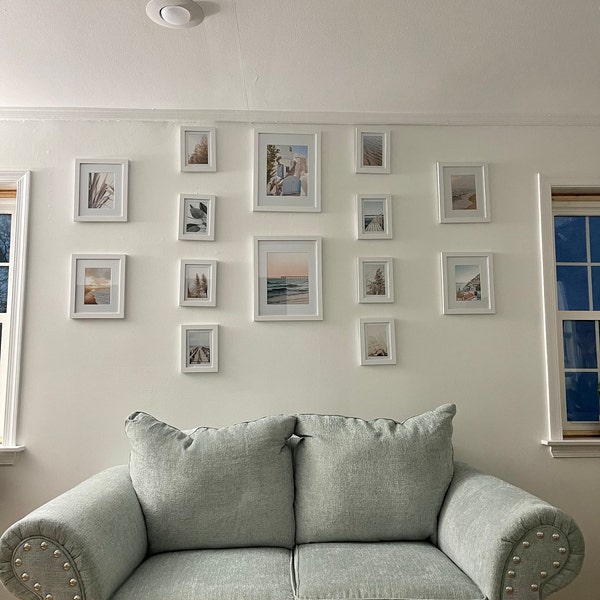 Coastal Gallery Wall Set of 15 Prints, Neutral Landscape Posters ...
