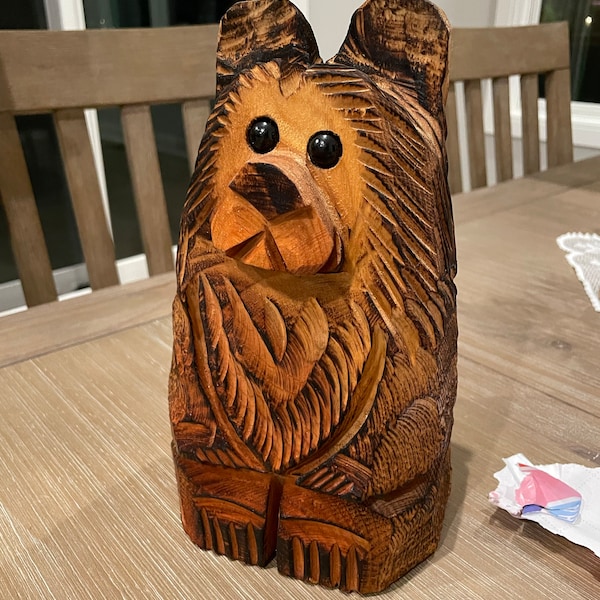 Cute Cedar Bear Chainsaw Carvings Various Sizes - Etsy