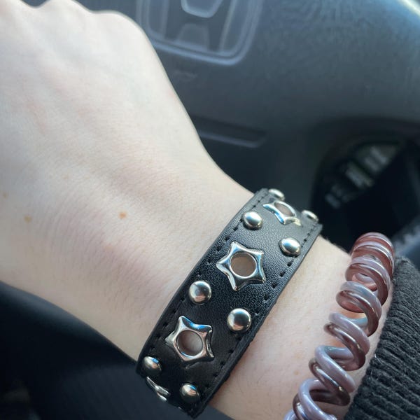 Black Faux Leather Choker, 10mm Plain Black Choker, Punk Choker, Rocker ...