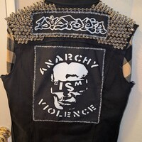 Discharge Punk Backpatch - Etsy