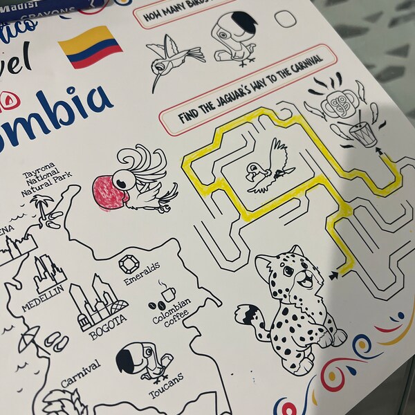 Printable Template Kids Menu for Restaurants With Fun Activity Sheet - Etsy