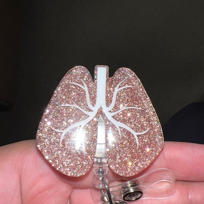 Lung Badge Reel/respiratory Therapist/nurse Badge Reel/lung Doctor ...
