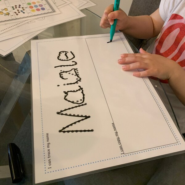 EYFS Starting School Name Writing Letter and Number Formation Shape ...
