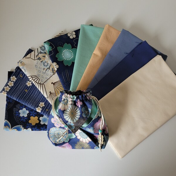 Terra Australis 2 Blue Fat Quarter Pack - Etsy