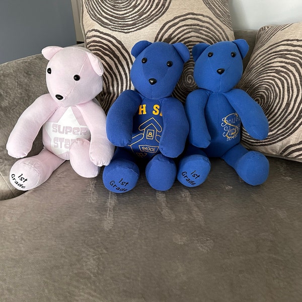 Teddy Bear/memory Bear/handmade Bear/memory of Loved One/keepsake Bear ...