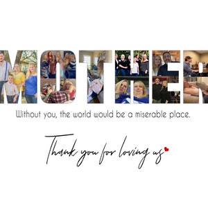 PRINTABLE Custom Name Collage, Personalized Photo Collage, Custom ...