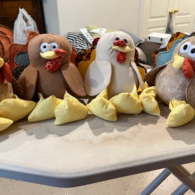 Turkey PDF Sewing Pattern Thanksgiving Softie Stuffed Animal Diy Turkey ...