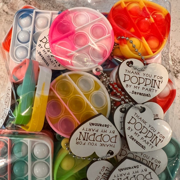 Set of Mixed Pop Its Birthday Party Favor for Kids | Non Candy ...