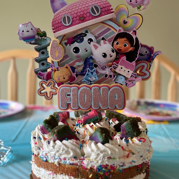 Gabbys Dollhouse Cake Topper, Gabbys Dollhouse, Gabbys Dollhouse ...