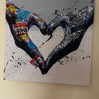 Rainbow Drip Graffiti Art HD Framed Canvas Wall Art Picture - Etsy UK
