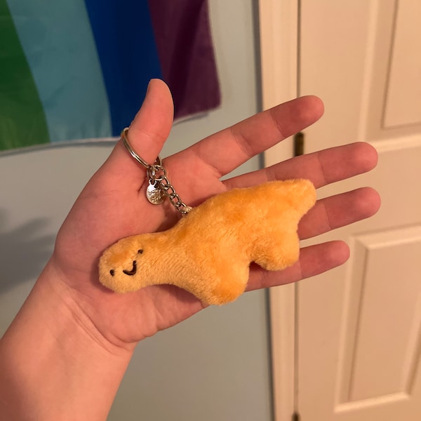 Dino Nugget Keychain | Plush Keychain | Fast Food | Snack | Adorable ...