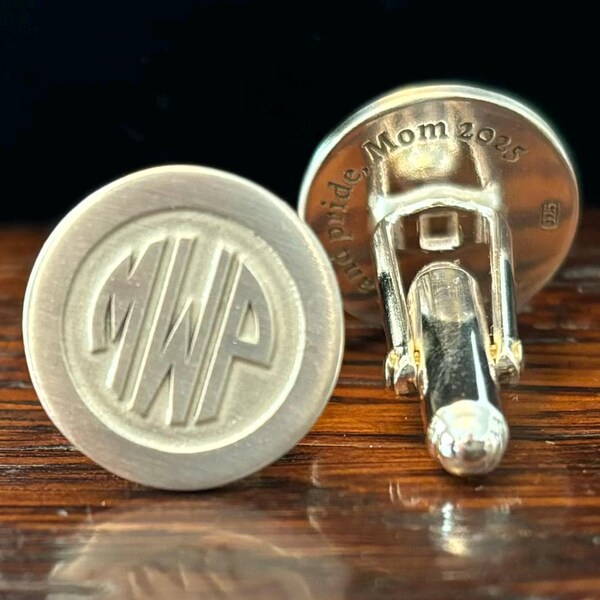 Personalised Handmade Sterling Silver Initials Monogram Necklace ...