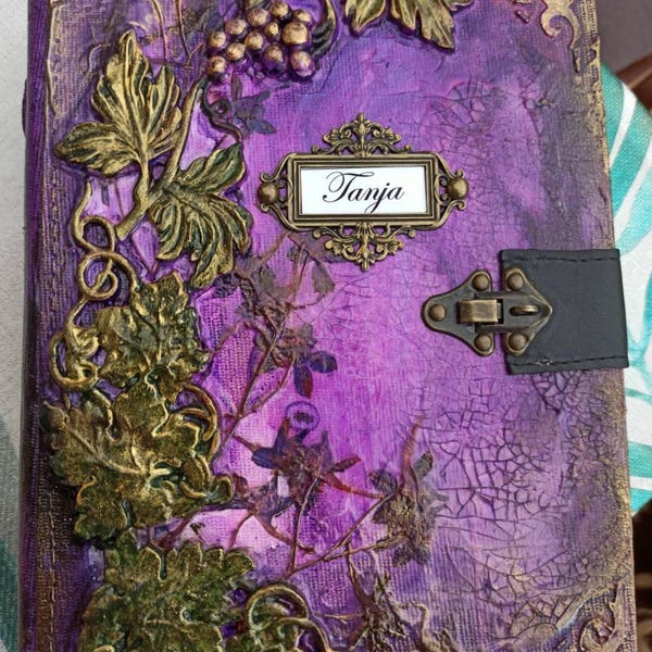 Gothic Diary Grimoire Custom Sketchbookbook of Shadows Spell Book ...