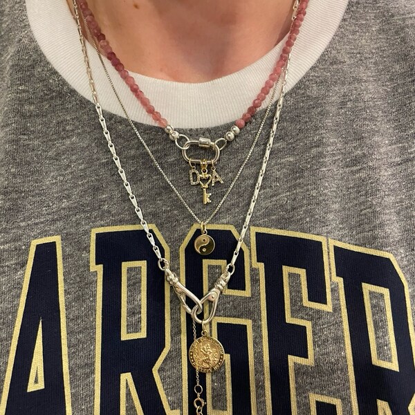 10k Yellow Gold Heart Key Necklace - Etsy