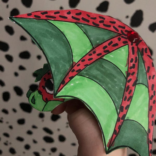 Paper Dragon Puppet Builder Kit. Tiktokdragon as Seen on Tiktok Paper ...