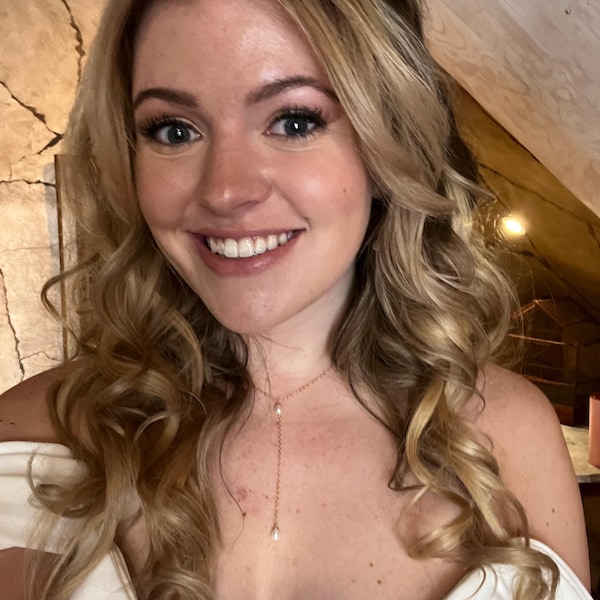 Dainty Mixed Pearl Necklace, 14K Gold Filled Uneven Pearl Necklace ...