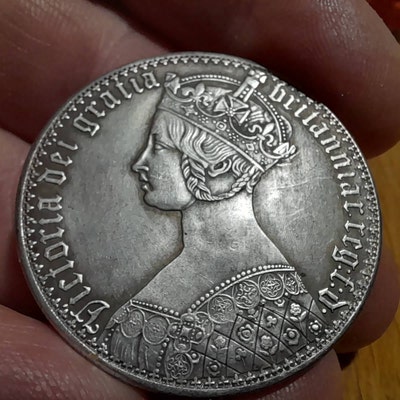 Stunning Victoria 1853 1847 Crown Restrike / Gothic Head / British ...