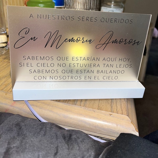 Wedding Memorial Sign - Dancing With Us in Heaven - Memorial Keepsake ...