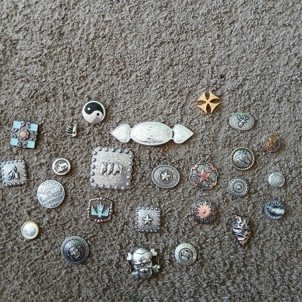 Screwback Concho Grab Bag (25 Conchos) - Etsy