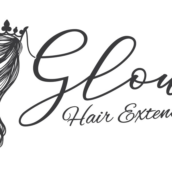 Hair Extensions Logo, Hair Logo Design, Hair Logo Design, Hair ...