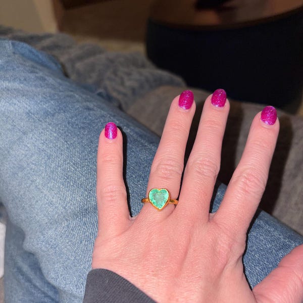 Venetian Glass Intaglio Virgin Mary Silver Ring: Tumble Ring, Vintage ...