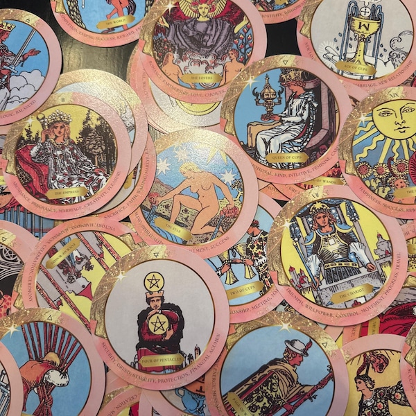 Thoth Tarot Set, Mini Thoth Tarot Cards Thoth Tarot Mat, Crowley Tarot ...