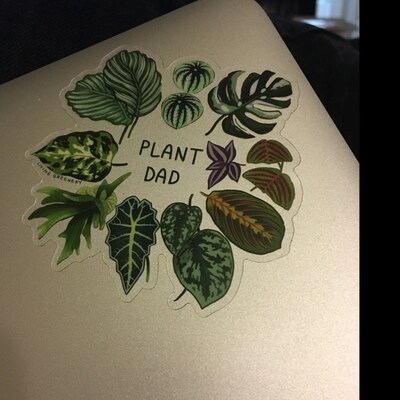 Clear Plant Dad Sticker Vinyl Die Cut Sticker House Plant Sticker ...