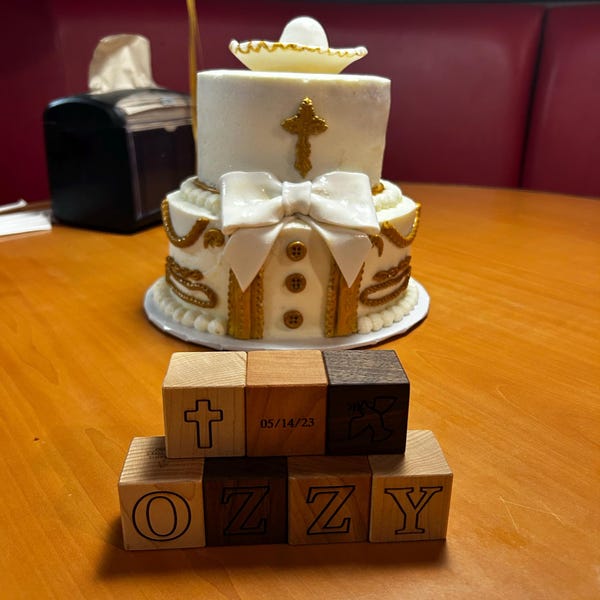 BAPTISM NAME BLOCKS - Personalized Baby or Child's Christening or ...