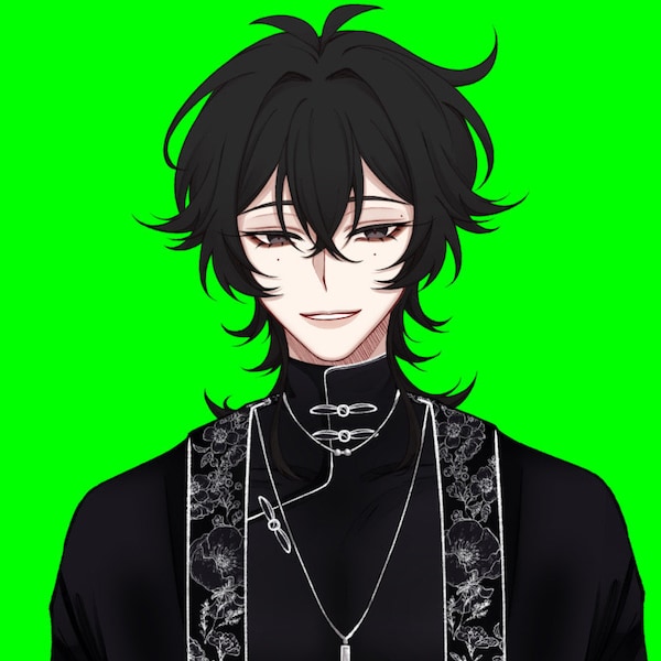 Male Vtuber Model | Waist Up/live2d Rigged, Vtube Studio Ready ...