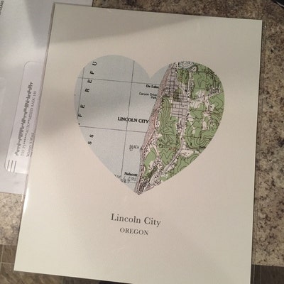 Portland Heart Map Portland Map Oregon Print Heart Map - Etsy