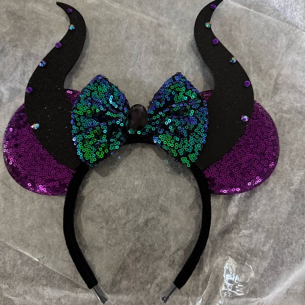 Malficent Ears, Mickey Ears, Mistress of All Evil Ears, Evil Mickey ...