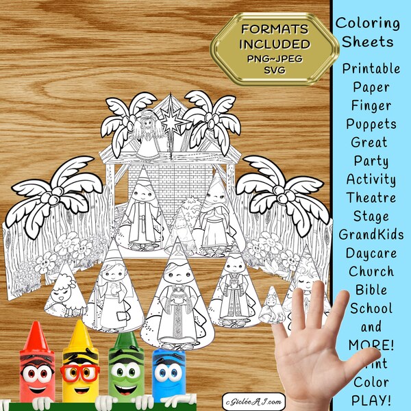 Halloween Clothespin Puppets Printable Templates - Etsy