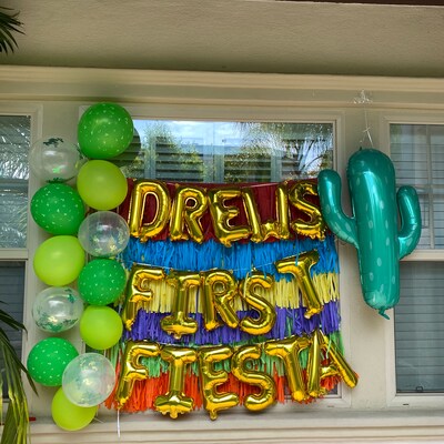 First Fiesta Balloons First Fiesta Decorations Fiesta First - Etsy