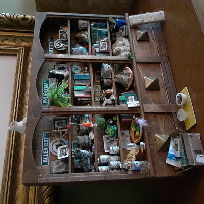 Janet's Fairy Miniatures Bookcase 50: Wizard Sorcerer - Etsy