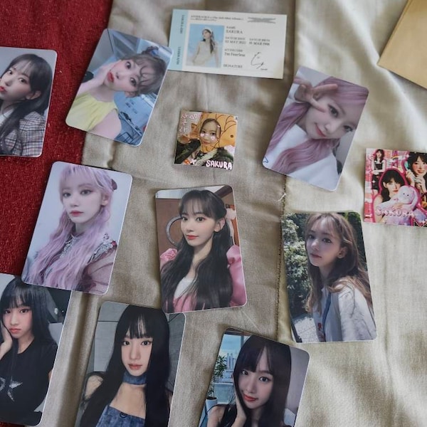 IVE Selfie/selca Bias Photocards Wonyoung, Yujin, Gaeul, Rei, Liz, Leeseo IVE Love Dive Kpop ...