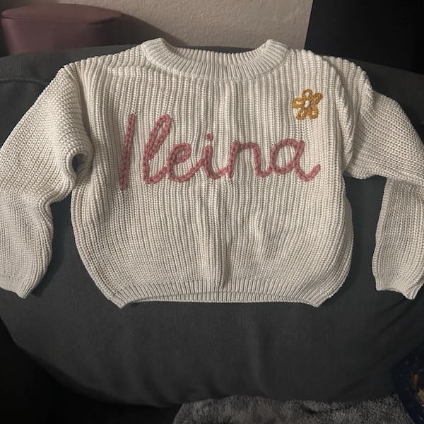 Personalized Baby Name Sweater | Embroidered Children's Sweatshirt ...