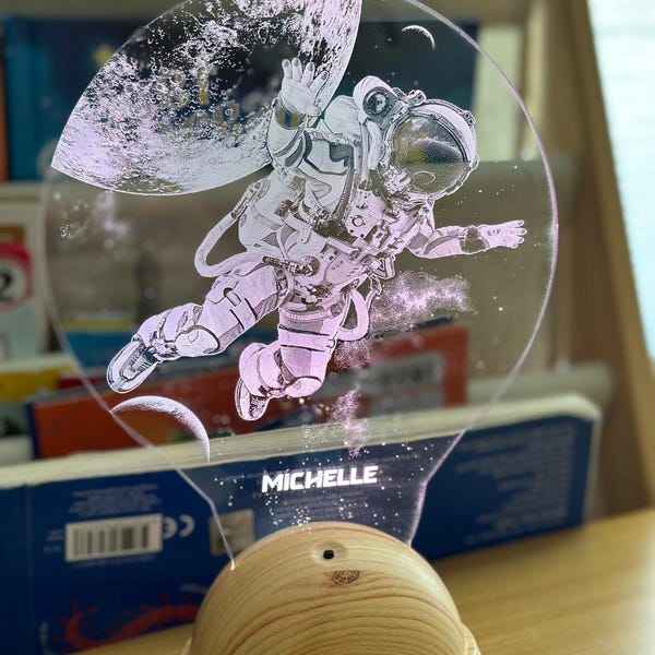 Photo Engraved 3D LED Lamp - Custom Photo Night Light, Personalized ...