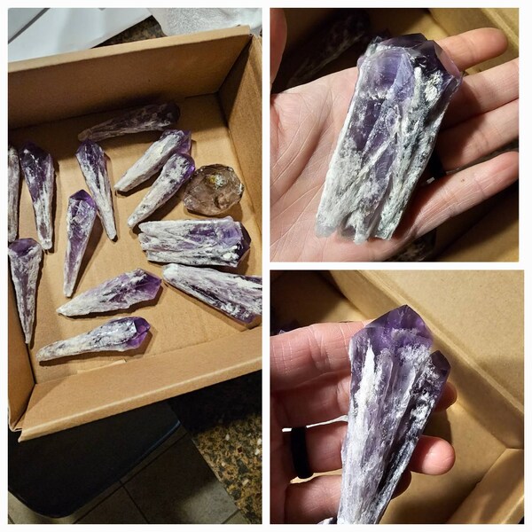 Angel Phantom Quartz Bubble- Amphibole Quartz- Hematite, Limonite ...