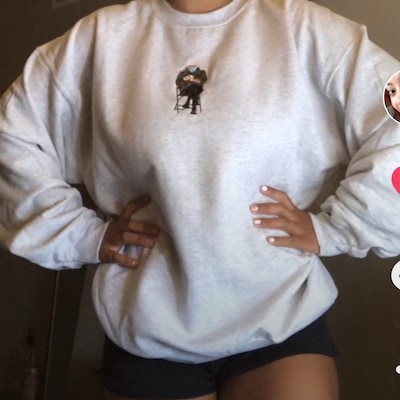 Embroidered Bernie Sanders Inauguration 2021 Sweatshirt Grey Bernie ...