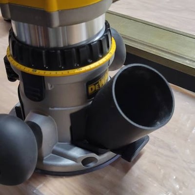 Dewalt DCW600 & DWP611 Trim Router Dust Cover Hose Adapter With Window ...