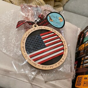 Pledge Allegiance Flag Ornament, Car Mirror Flag, USA Flag Gift ...
